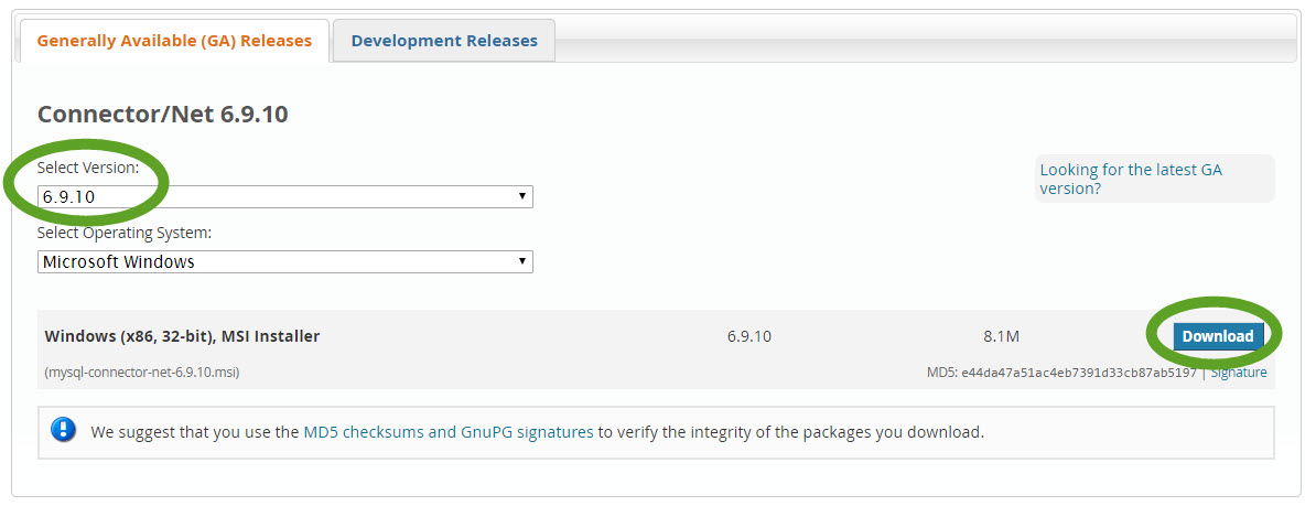 Connect to a MySQL database from Visual Studio 2017 – Pinter Computing