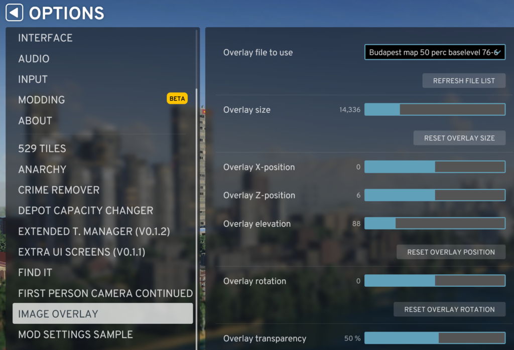 Image overlay in Cities: Skylines 2 – Pinter Computing