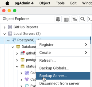 Upgrade the PostgreSQL database cluster – Pinter Computing