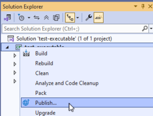 Build a standalone Windows executable in Visual Studio – Pinter Computing