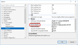 Comment2GPT AI extension in Visual Studio for multiple models – Pinter ...