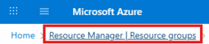 To change the Azure Resource Group name – Pinter Computing